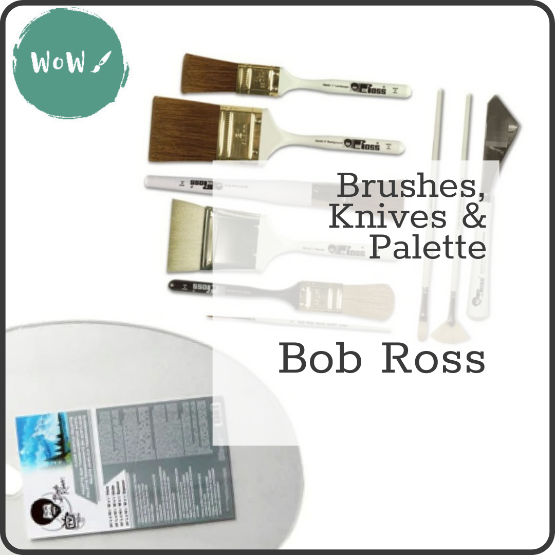 OIL PAINT - BOB ROSS - Brushes & Palette Knives – WoW Art Supplies