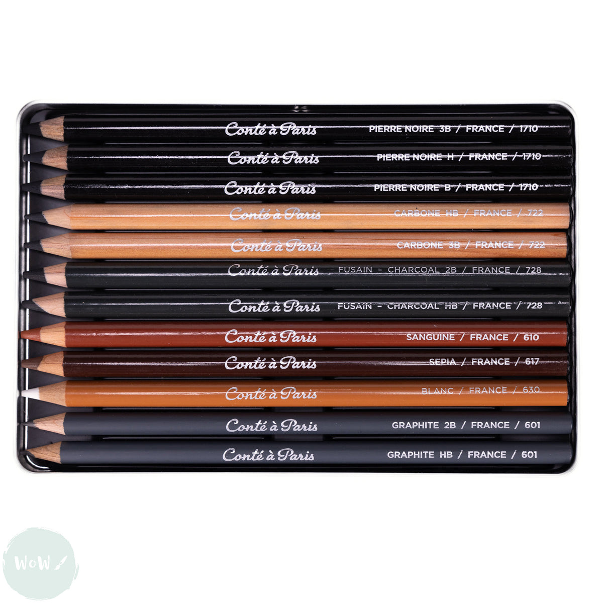 DRAWING / SKETICHING PENCILS - Conté à Paris - SKETCHING - 12 Assorted ...