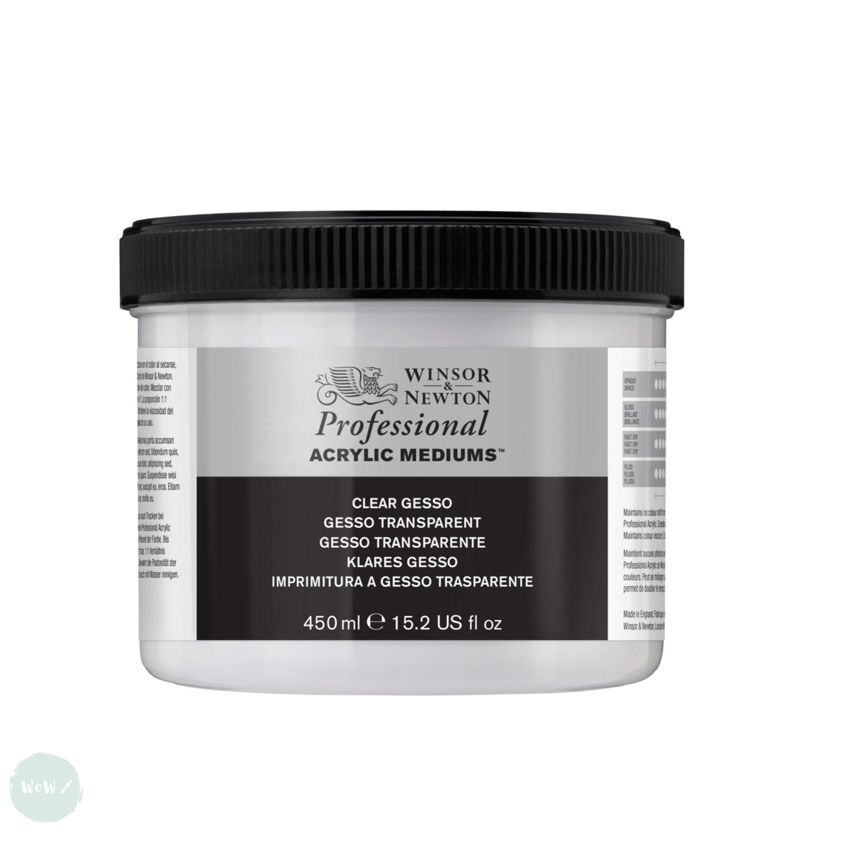 SURFACE PREPARATION - Winsor & Newton Professional- CLEAR Gesso Primer ...