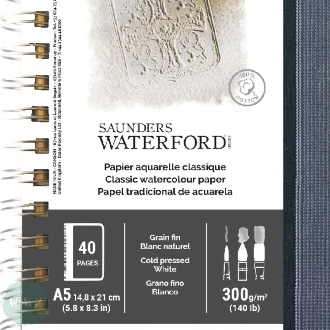 WATERCOLOUR PAPER - Spiral - HARDBACK - Canson Art Book - SAUNDERS WAT ...