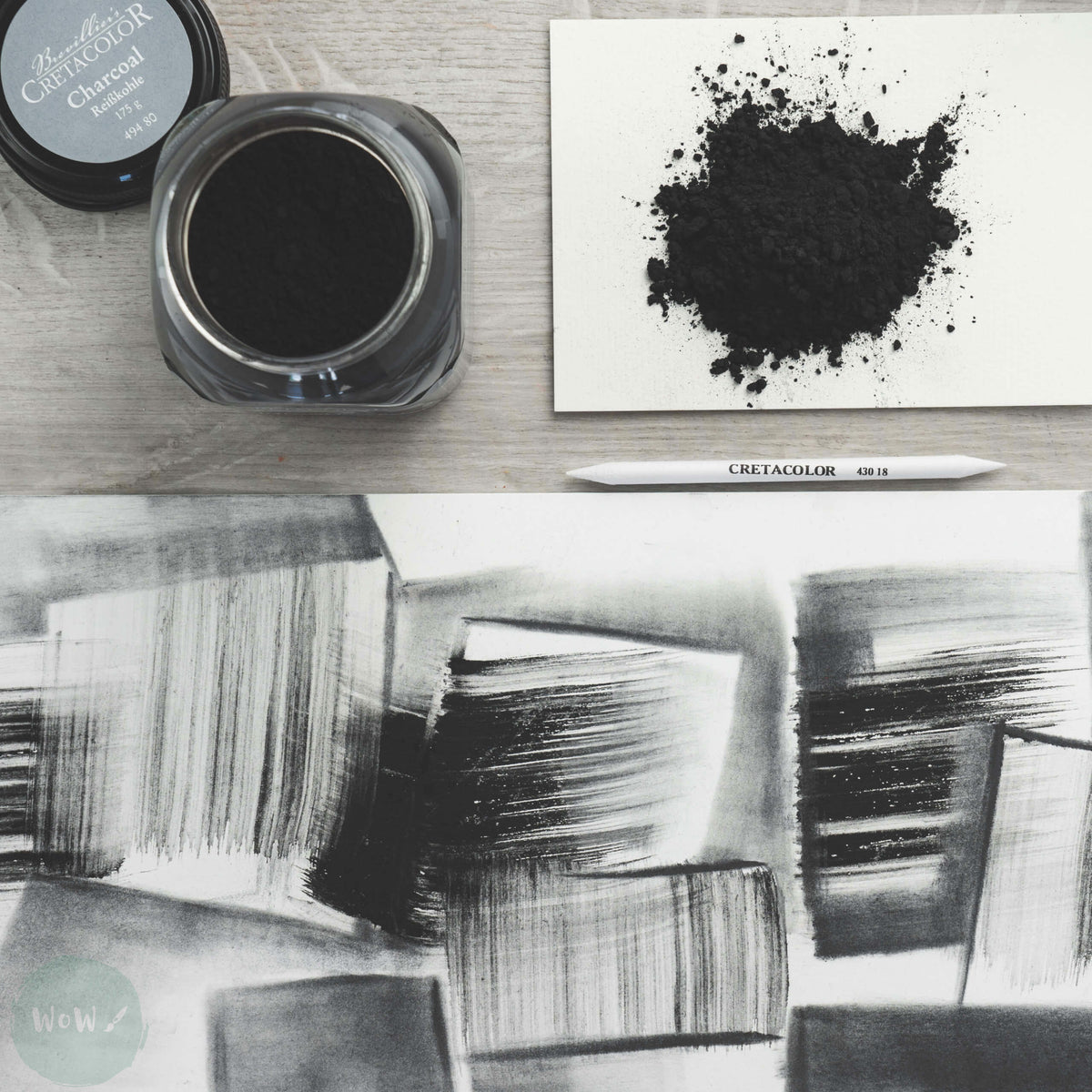 Willow Charcoal – Cretacolor - POWDER - 175ml – WoW Art Supplies