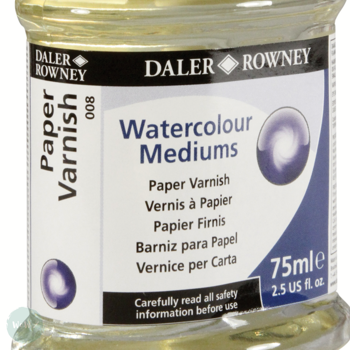 Watercolour Mediums- Daler Rowney - PAPER VARNISH - 75ml – WoW Art Supplies