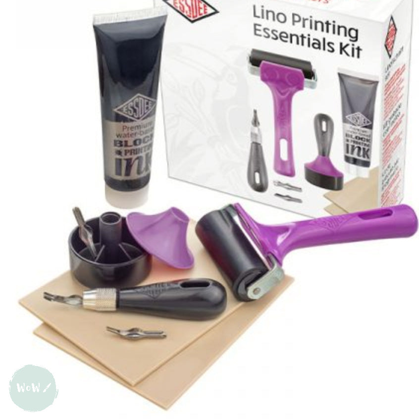 BLOCK / LINO PRINTING - SET - BLOCK PRINTING ESSENTIALS KIT L3BPEK ...