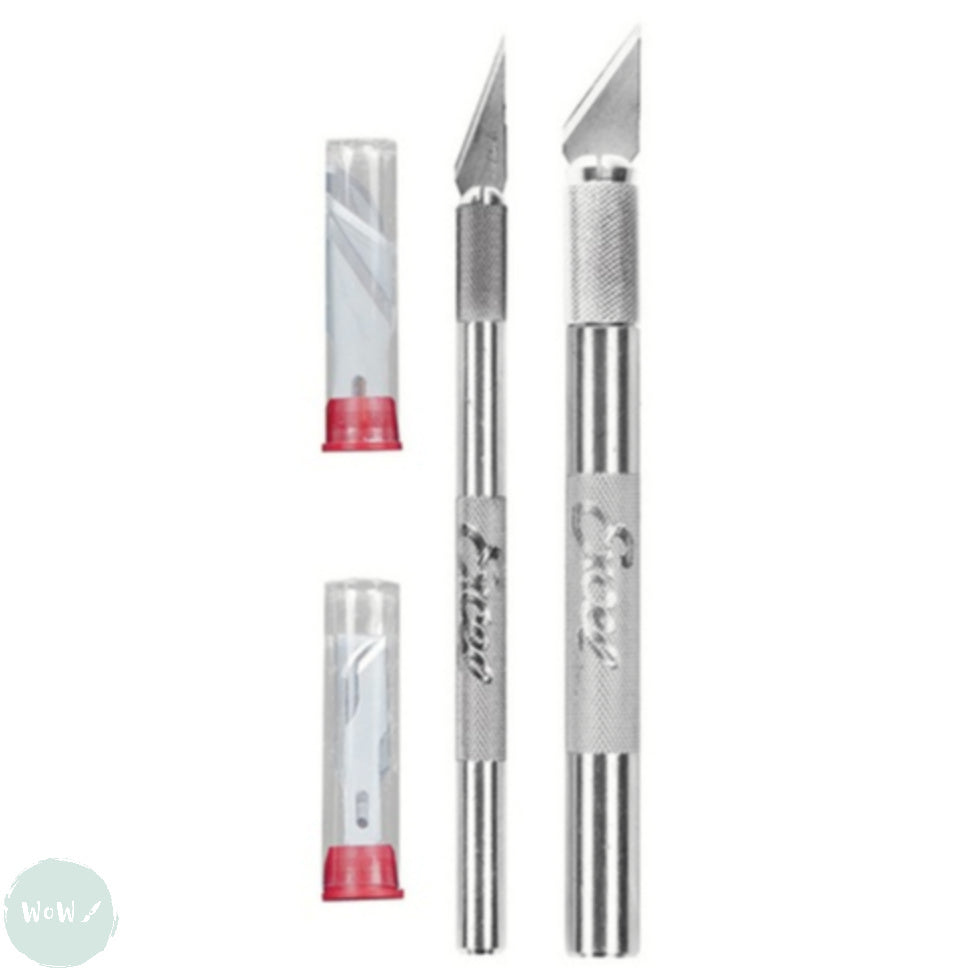 Craft Knife - Excel - BASIC KNIFE SET - #1 & 2 Knives with 10 assorted ...