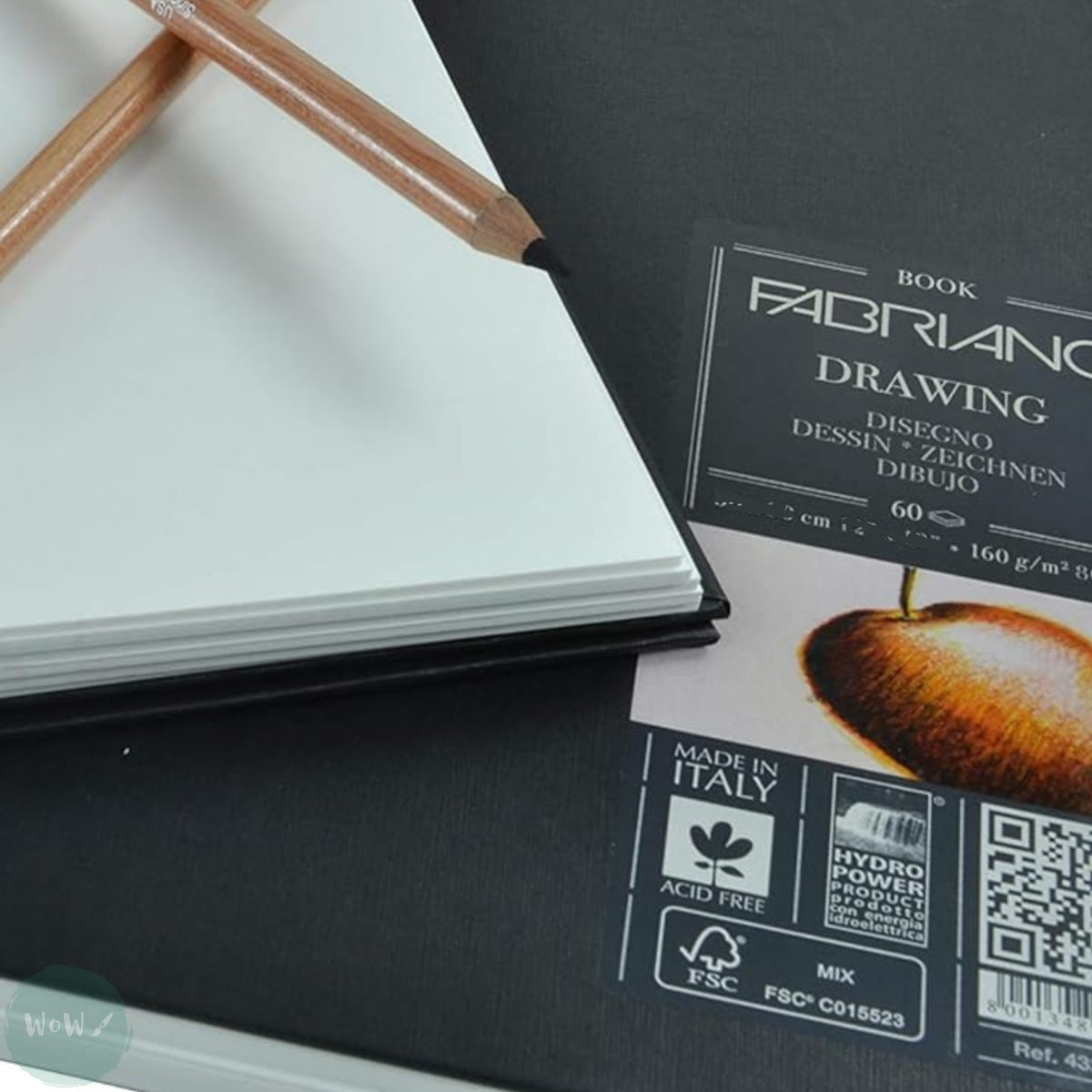 FABRIANO Hardback - A5 - Sewn Bound DRAWING Book - 160 gsm - LANDSCAPE ...