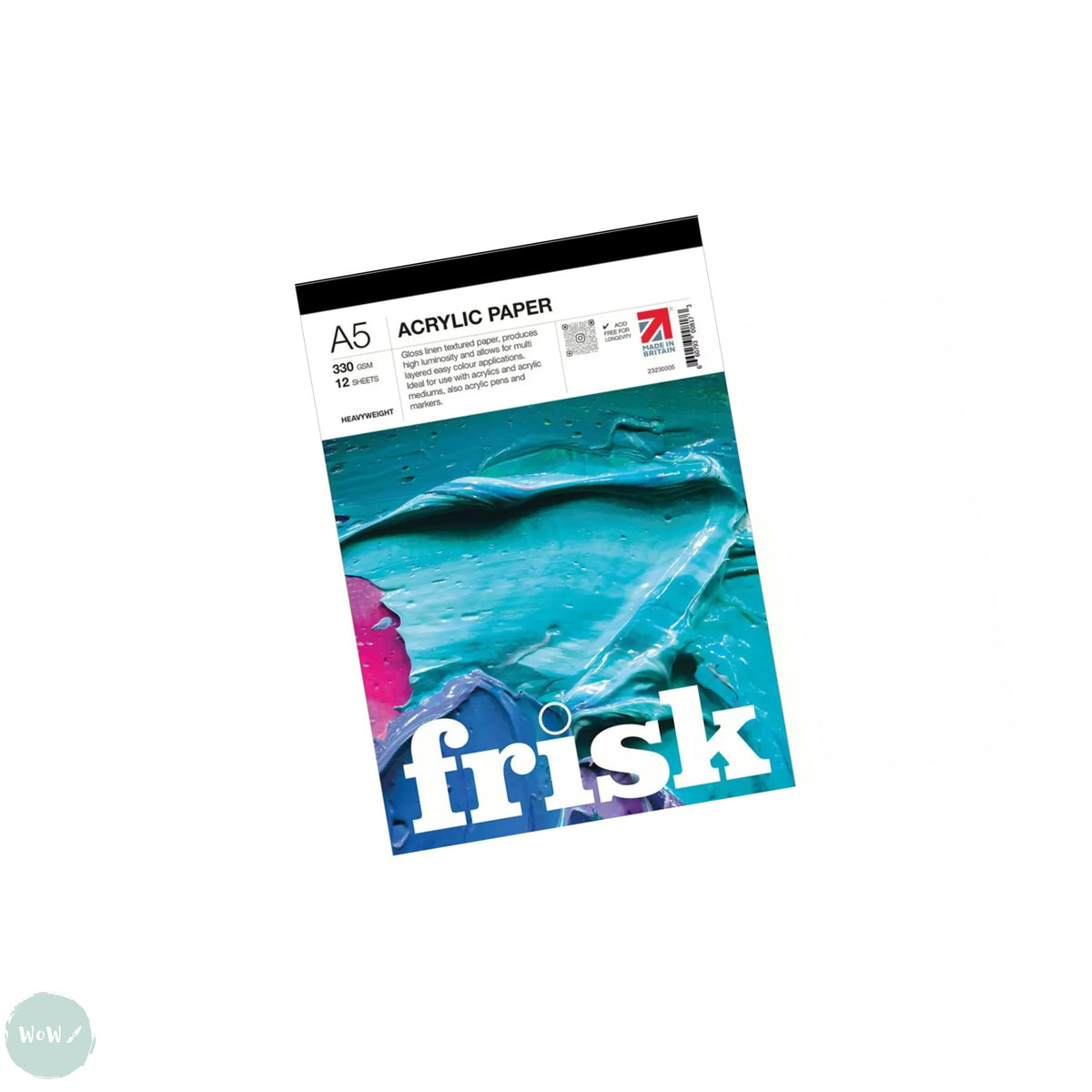 ACRYLIC PAPER PAD - FRISK - 330gsm - A5 – WoW Art Supplies
