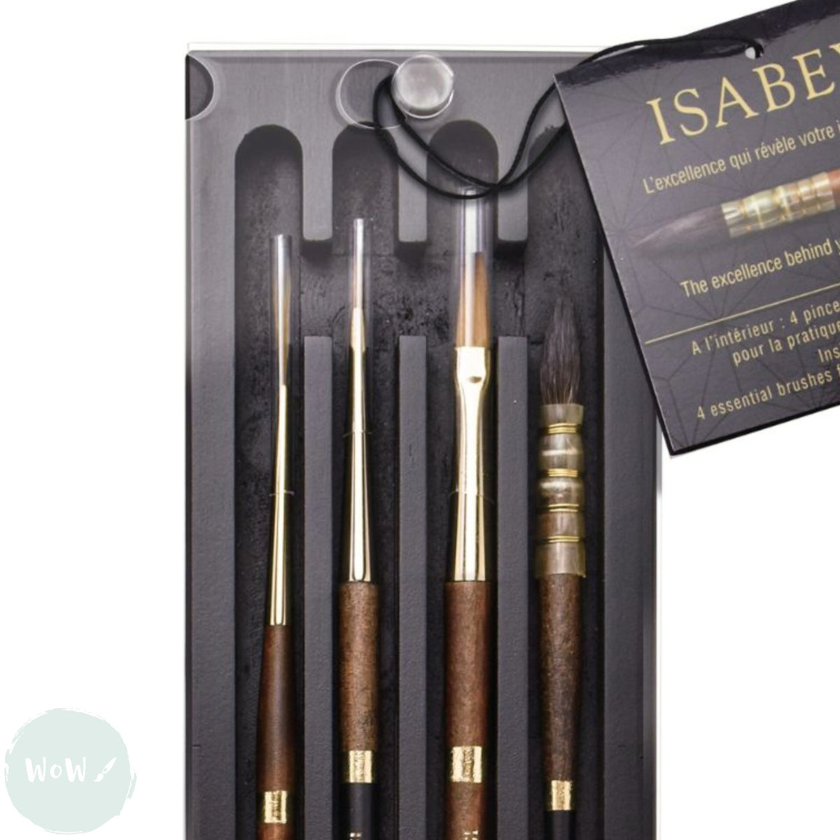 BRUSH SET - Isabey - COLLECTION - Watercolour Set - 4 assorted – WoW ...