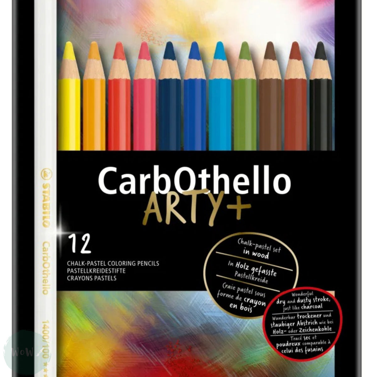 Pastel Pencil Sets - STABILO CarbOthello – Tin 12 assorted – WoW Art ...