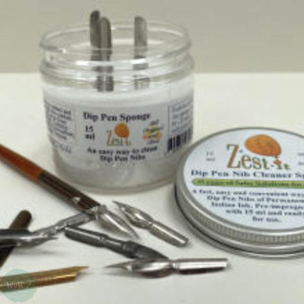 Dip Pen - Zest-it Dip Pen Nib Cleaner - SPONGE POT - 15ml – WoW Art ...