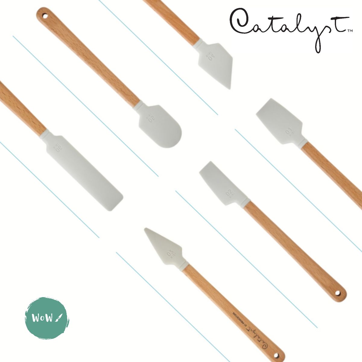 Princeton CATALYST TOOL Synthetic Short Handle 15mm MINI BLADES - M04 ...