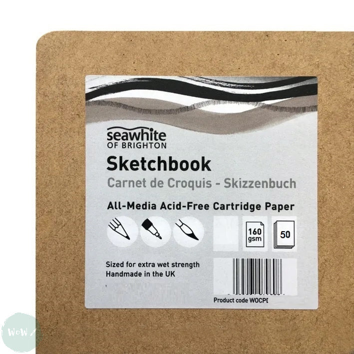 Hardback Spiral Bound Sketch book - DRAWING BOARD COVER - 160gsm White ...