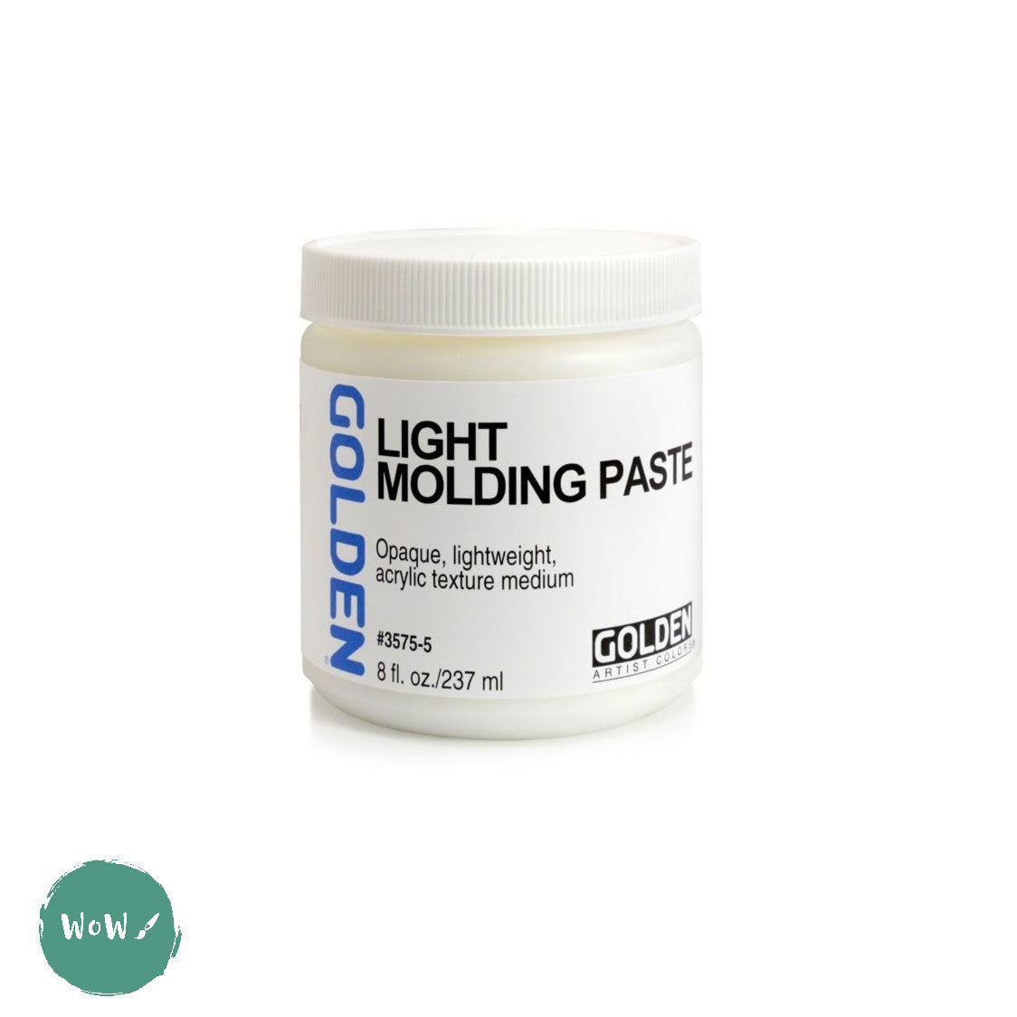 Acrylic Mediums - GOLDEN 237ml Light Molding Paste – WoW Art Supplies