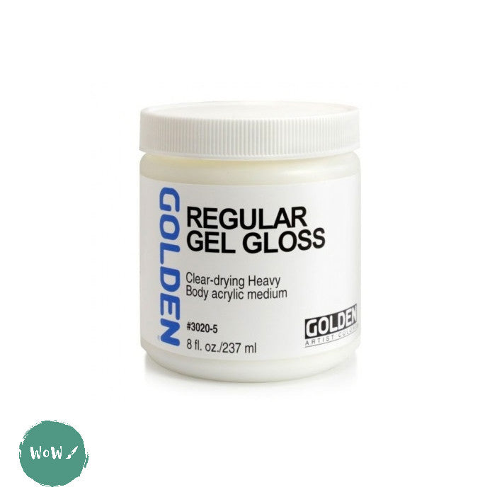 Acrylic Mediums - GOLDEN 237ml Regular Gel Gloss – WoW Art Supplies