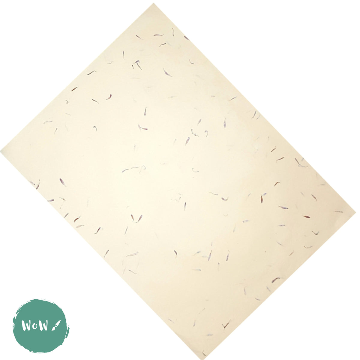 Flower Petal Handmade Paper - Light Yellow 100gsm - (approx. 50 x 70cm ...